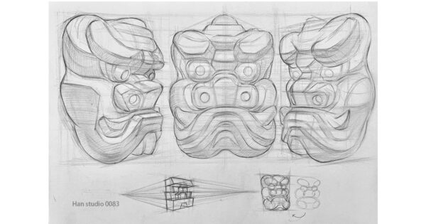Sketching Lions: Simplifying Head and Torso with Basic Shapes