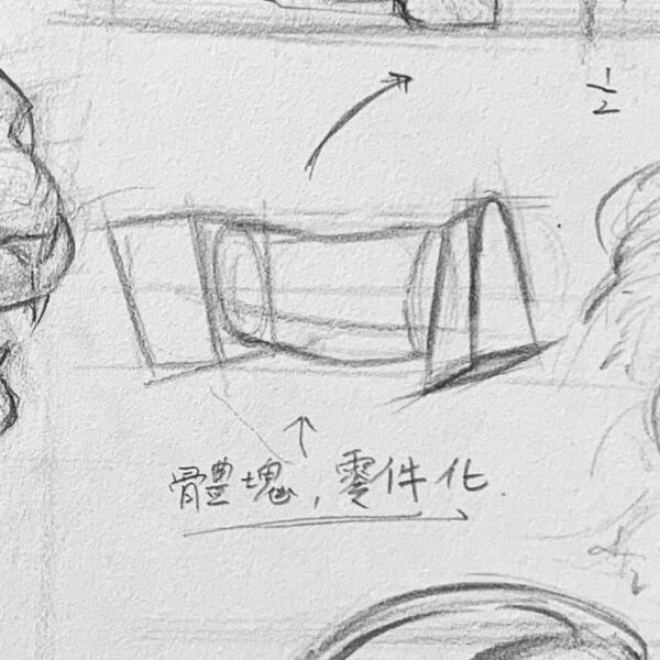 Sketching Lions: Simplifying Head and Torso with Basic Shapes